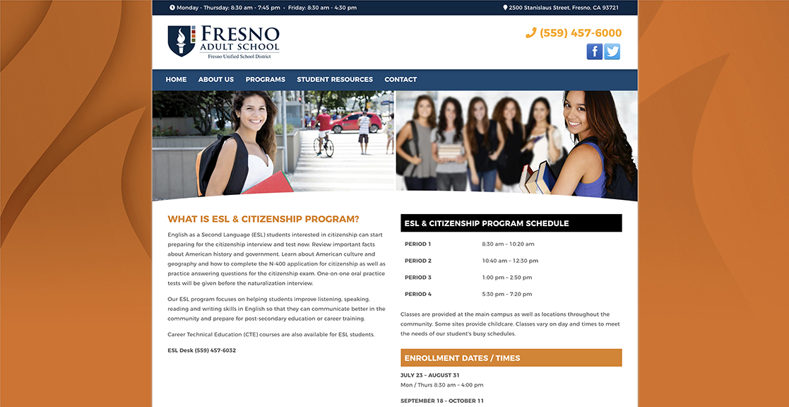 screen shot_box layout – Fresno Adult School